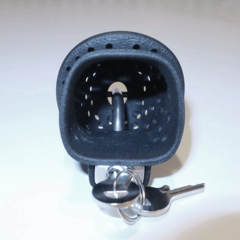 Penicap Chastity Cage for Prince Albert Piercing or Frenum Piercing